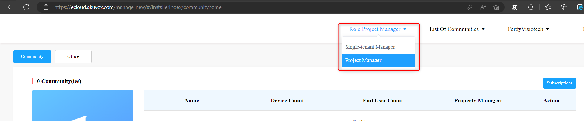 05 - Akuvox eCloud Single-tenant Manager – Visiotech