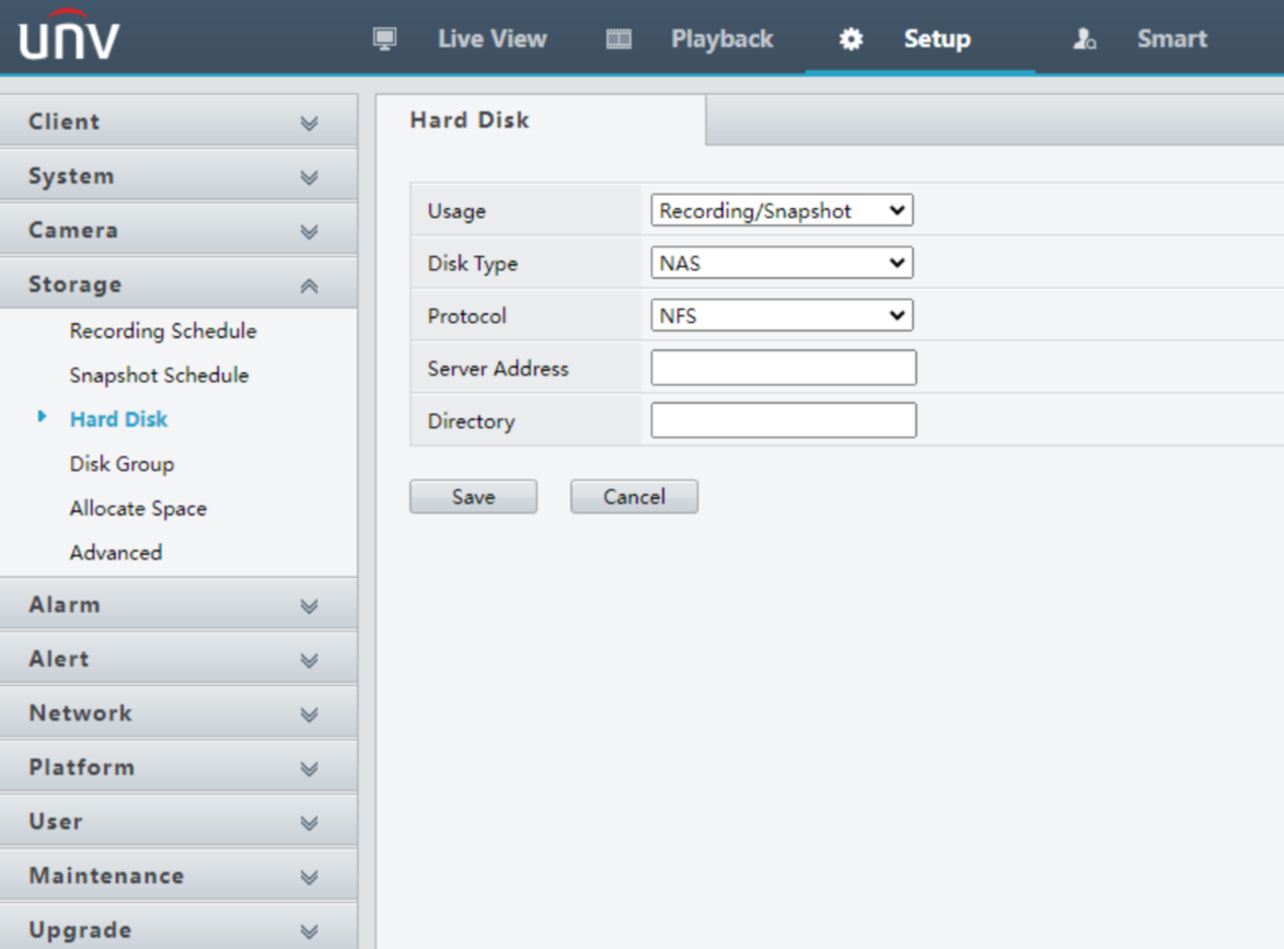 Configuración NAS en grabadores Uniview – Visiotech