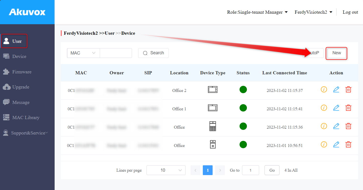 06 - Akuvox eCloud Multi-apartment setup – Visiotech