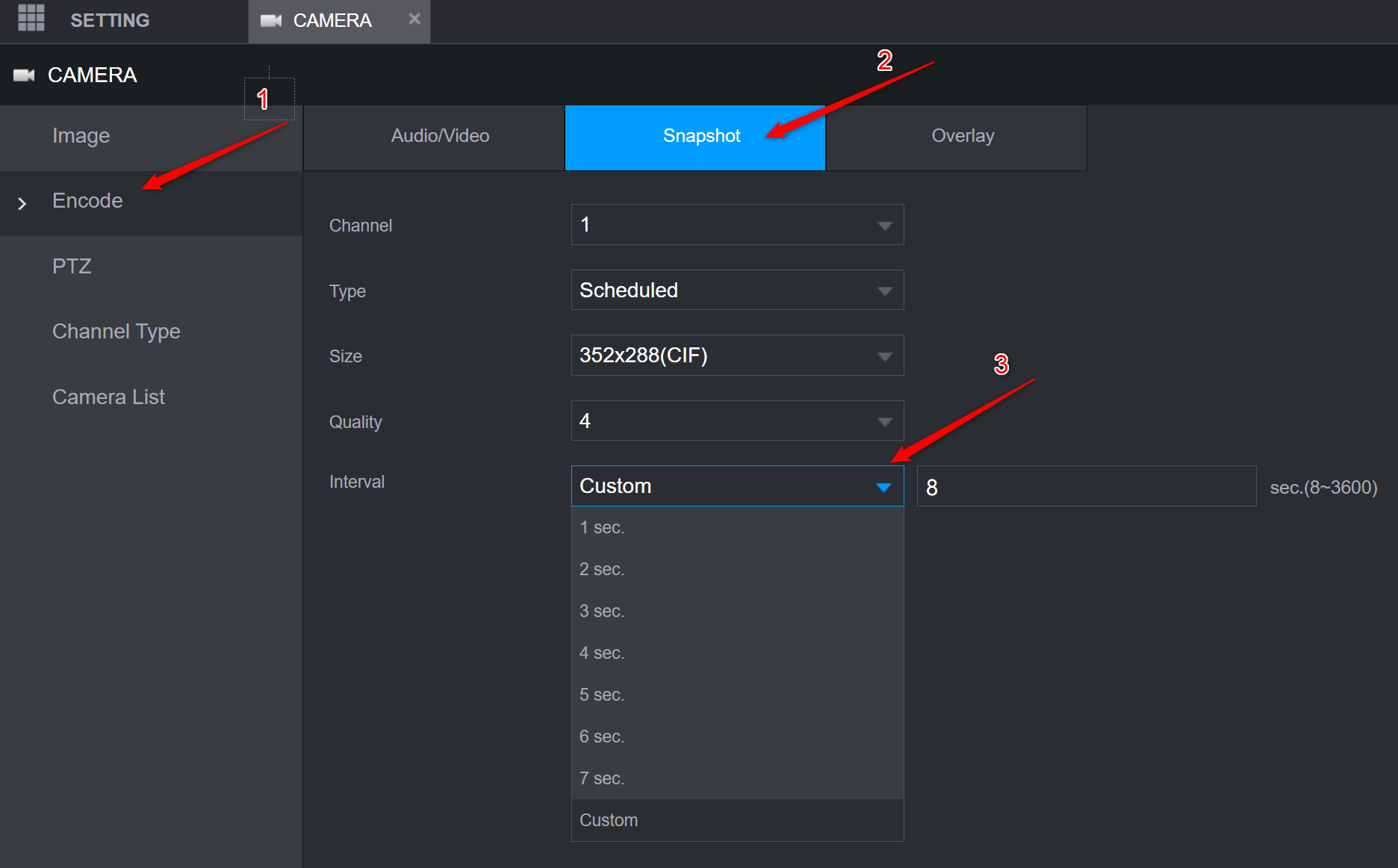 Captura programada en NVR / XVR de X-Security/Dahua – Visiotech