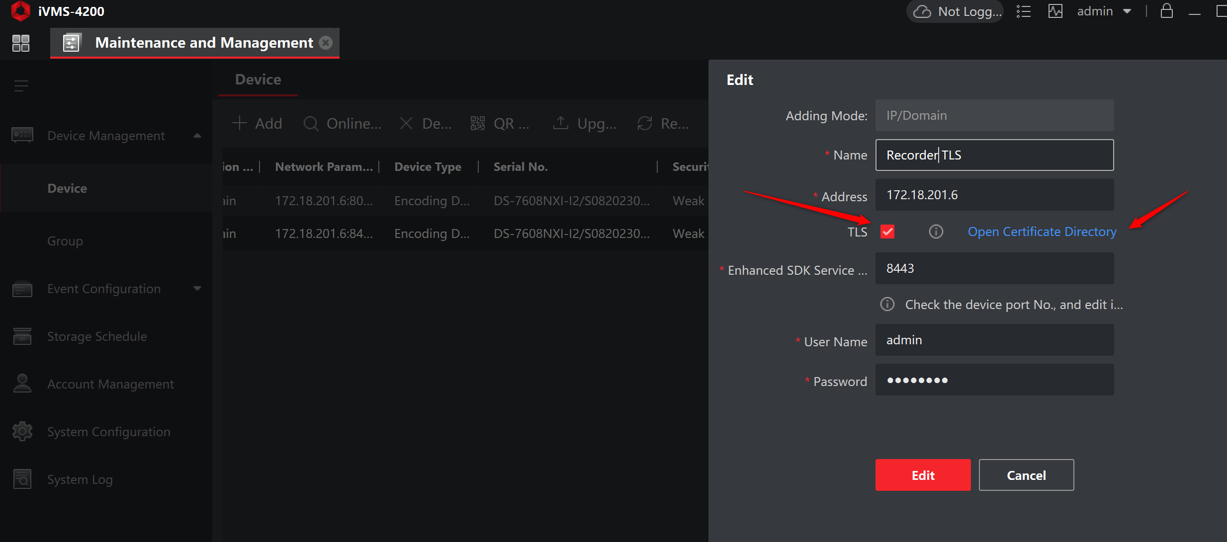 Agregar equipo en iVMS-4200 por TLS – Visiotech