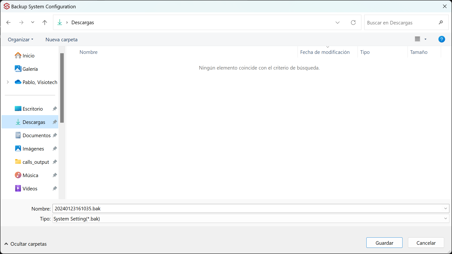 Exportar e importar backup del software Safire Smart VMS – Visiotech