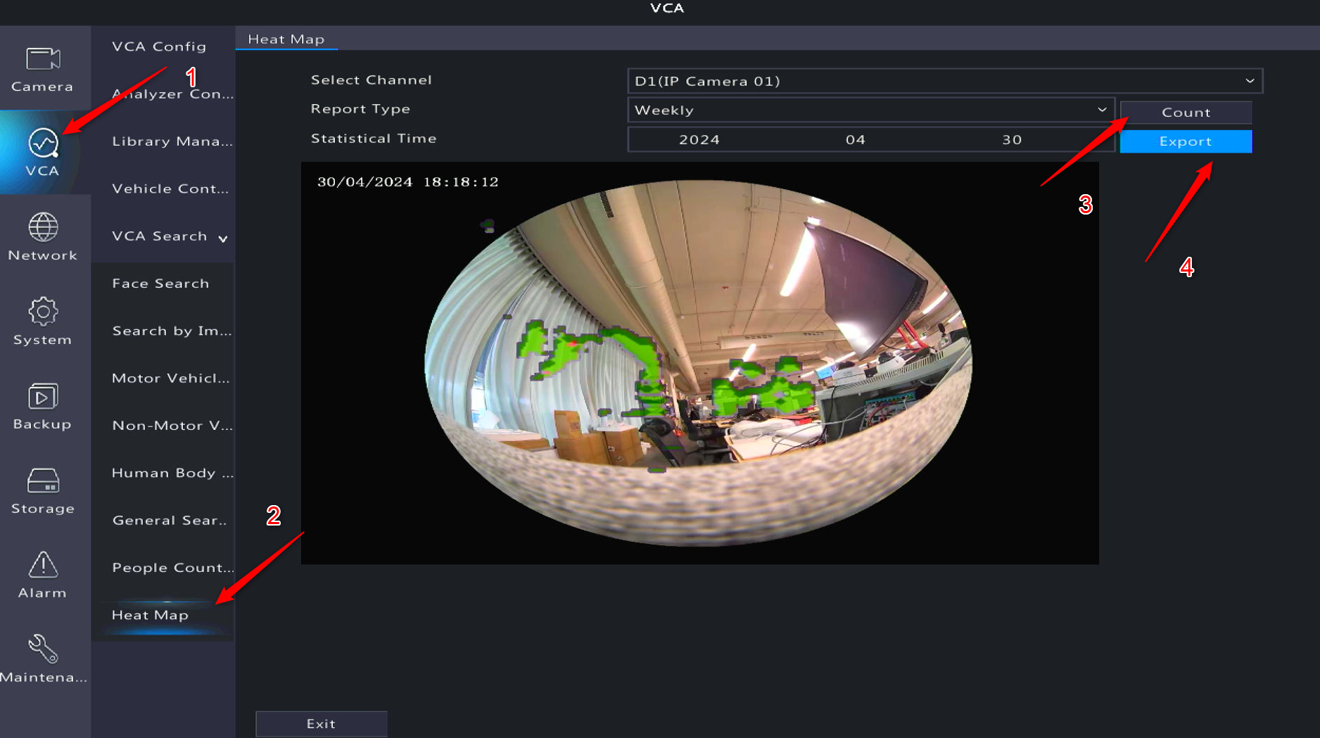 Configuración de Heat Map (mapa de calor) en Uniview – Visiotech