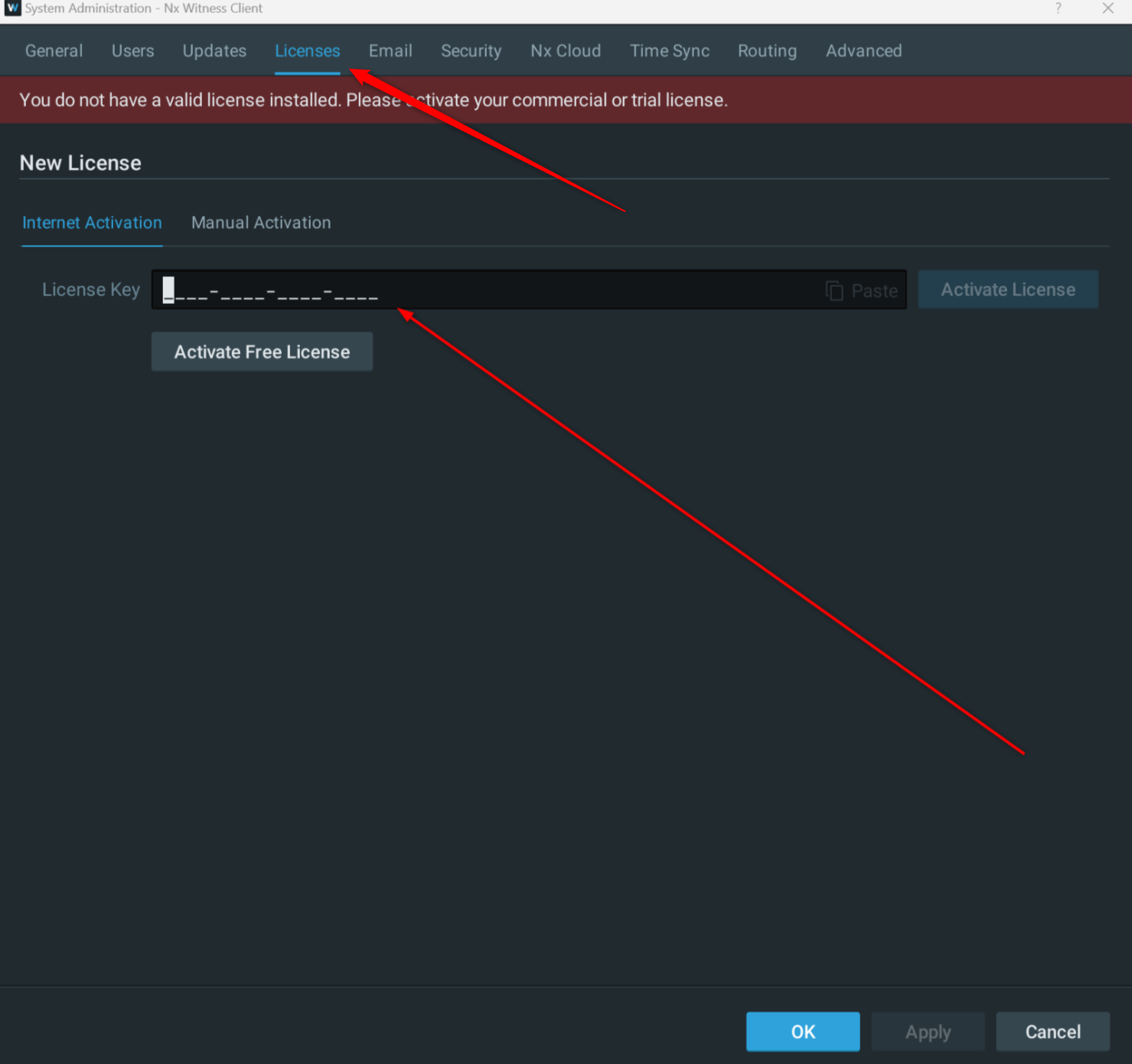 Activar licencia en NX Witness de Network Optics – Visiotech