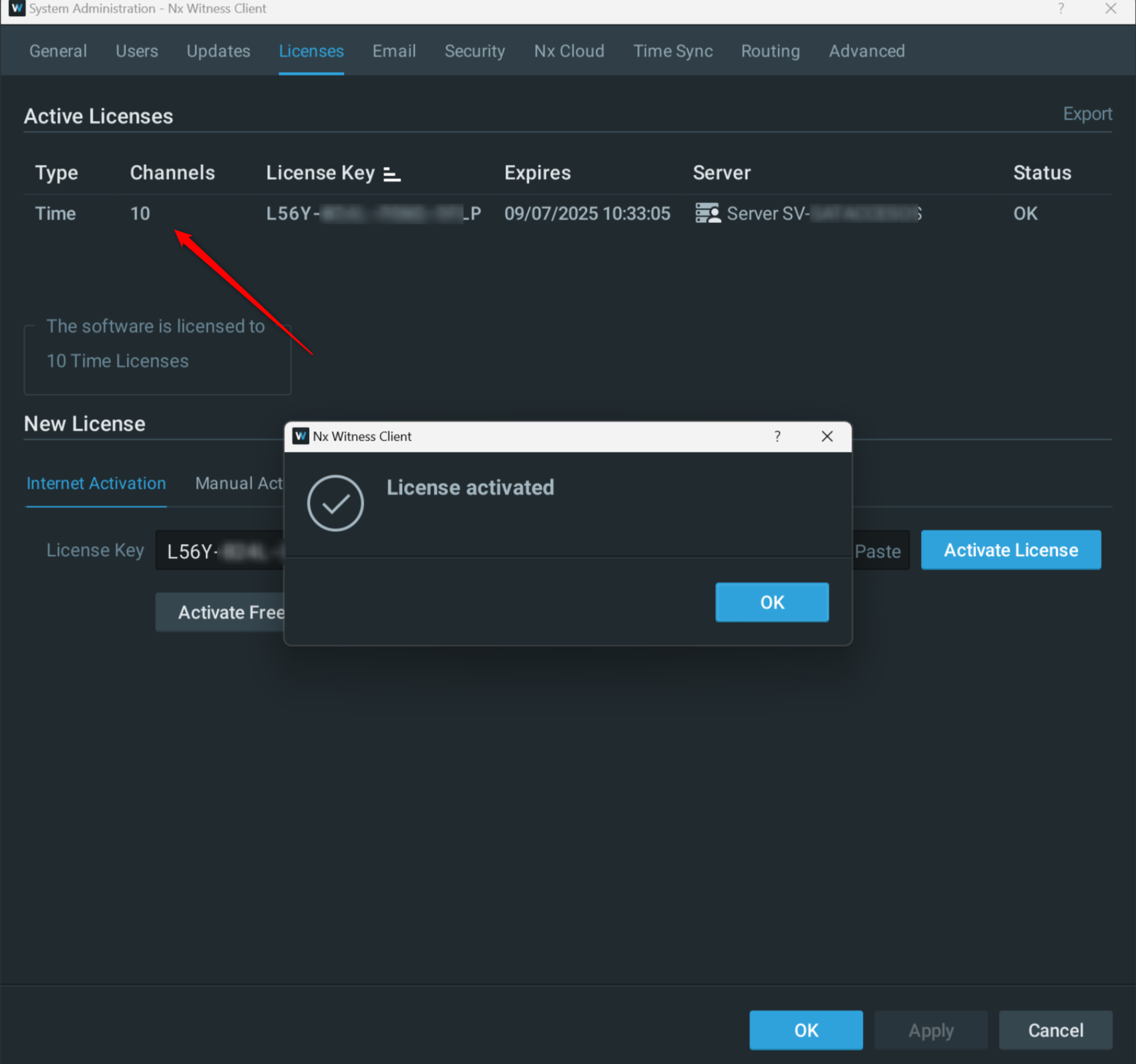 Activar licencia en NX Witness de Network Optics – Visiotech