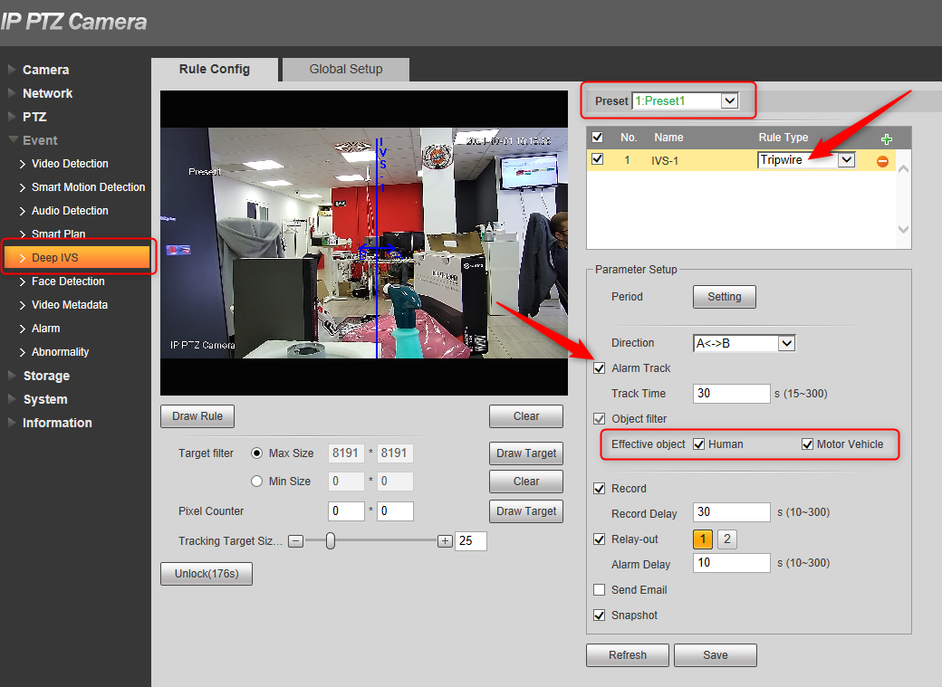 X-Security Autotracking Camera Configuration – Visiotech