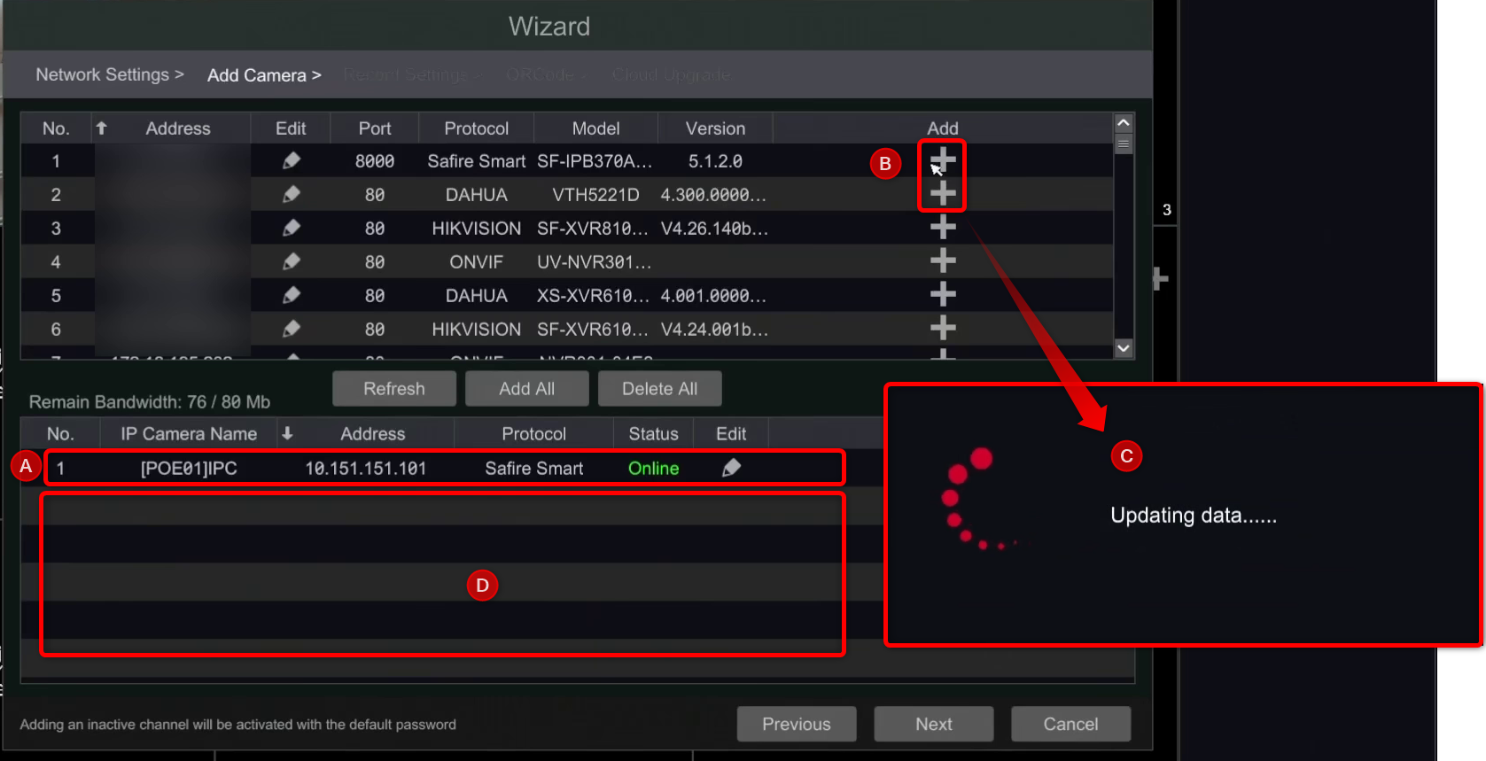 Safire Smart - basic course - Setting up the NVR – Visiotech