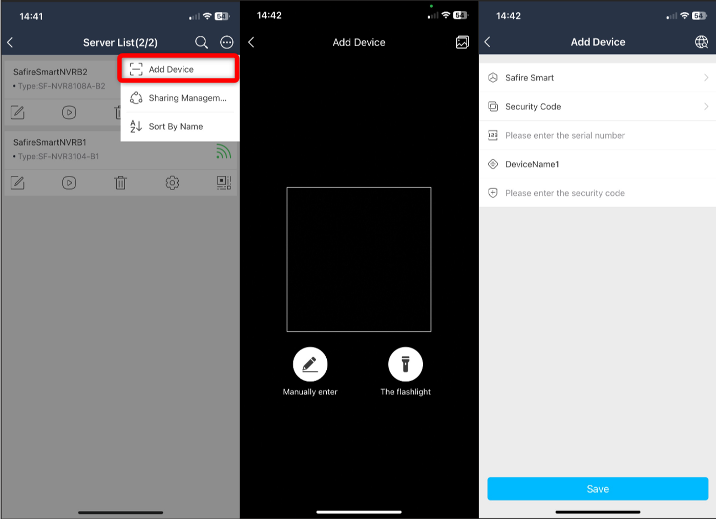 Safire Smart - Apparaten delen op Safire Smart APP – Visiotech