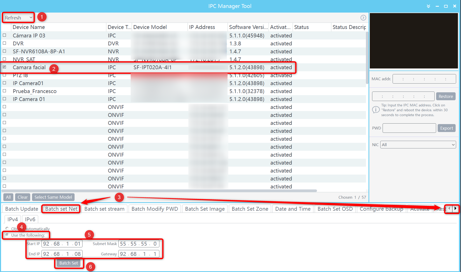 Safire Smart - How to change an IP address from an IP camera? – Visiotech
