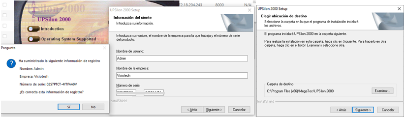 Instalación aplicación UPS Upsilon – Visiotech