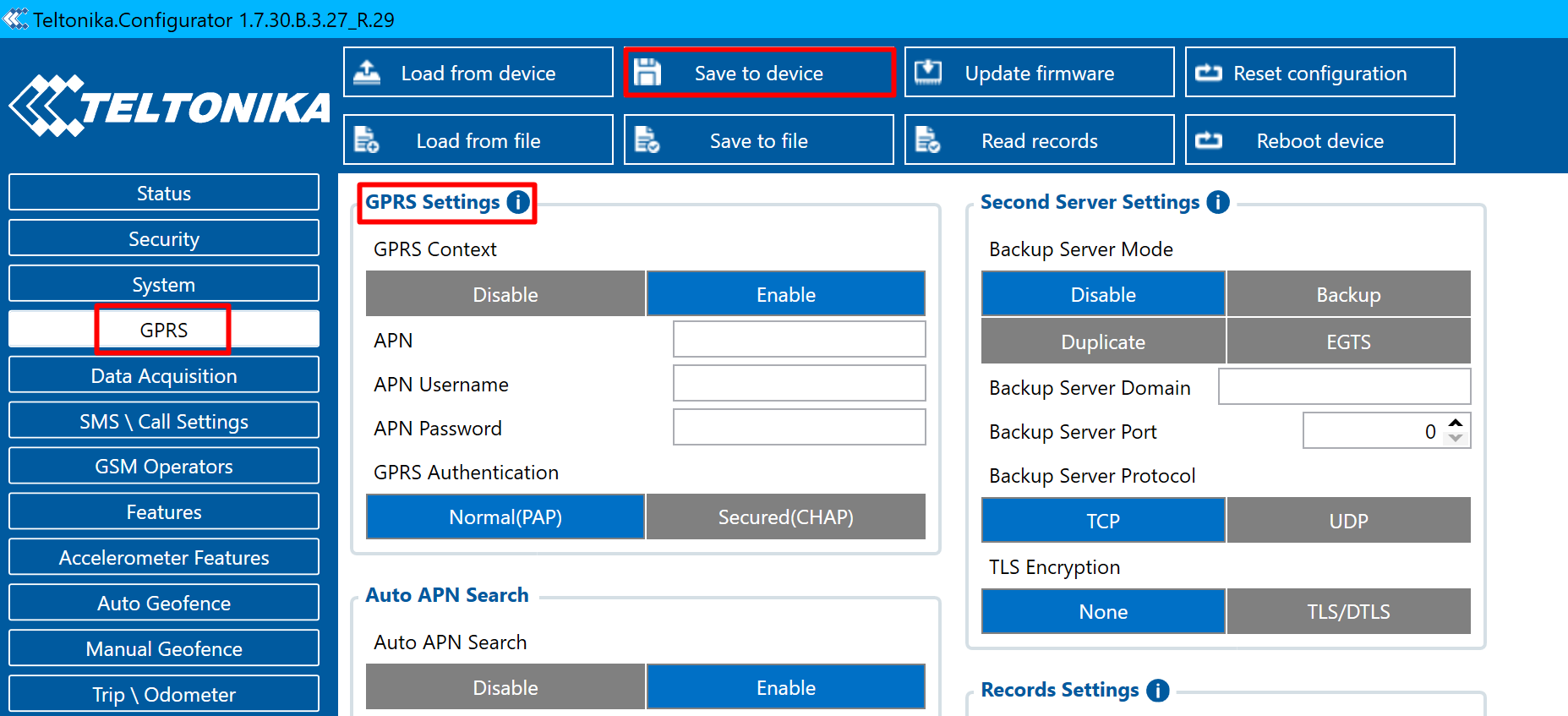Teltonika - Configurar el APN de los trackers – Visiotech