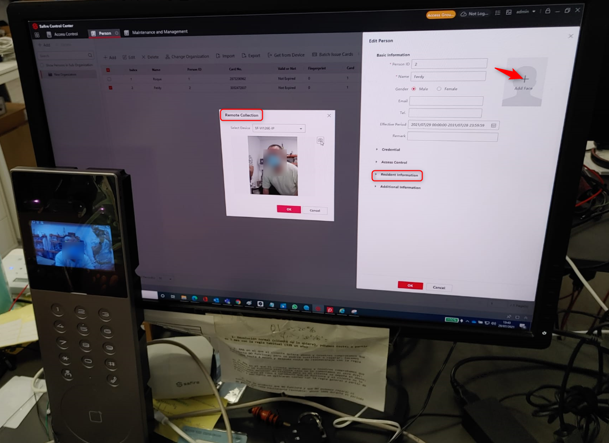 Adding people by face detection with SF-VI126E-IP – Visiotech