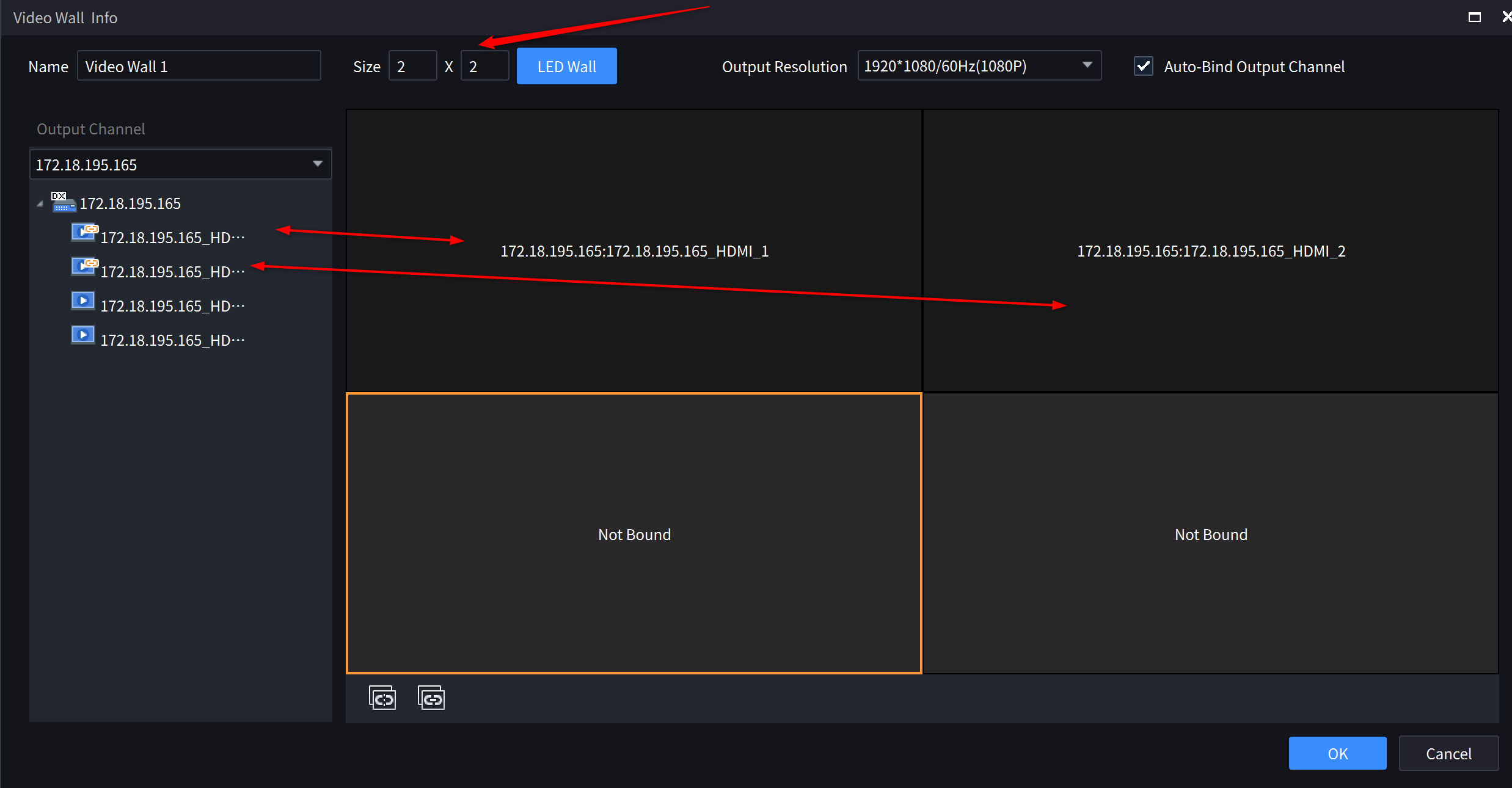 Setting up the Uniview decoder via EzWall – Visiotech