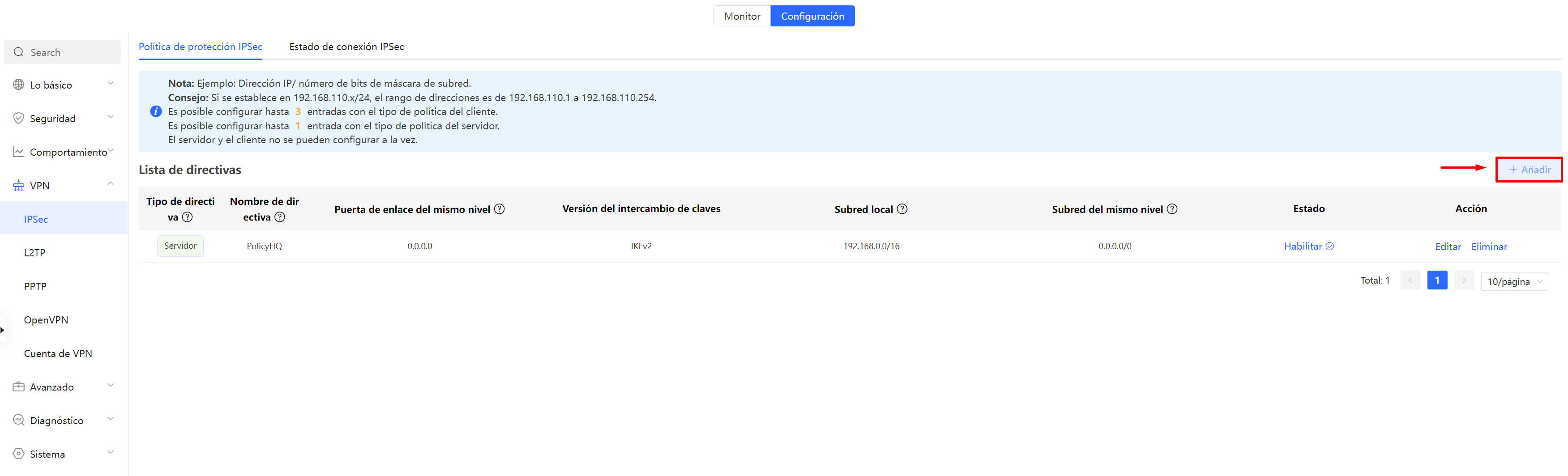 VPN IPSec entre varios sites con routers Reyee – Visiotech