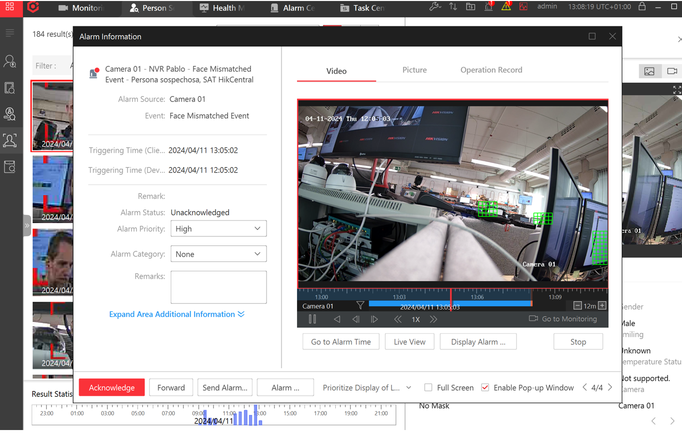 Configuración de reconocimiento facial en Hik Central Profesional de ...