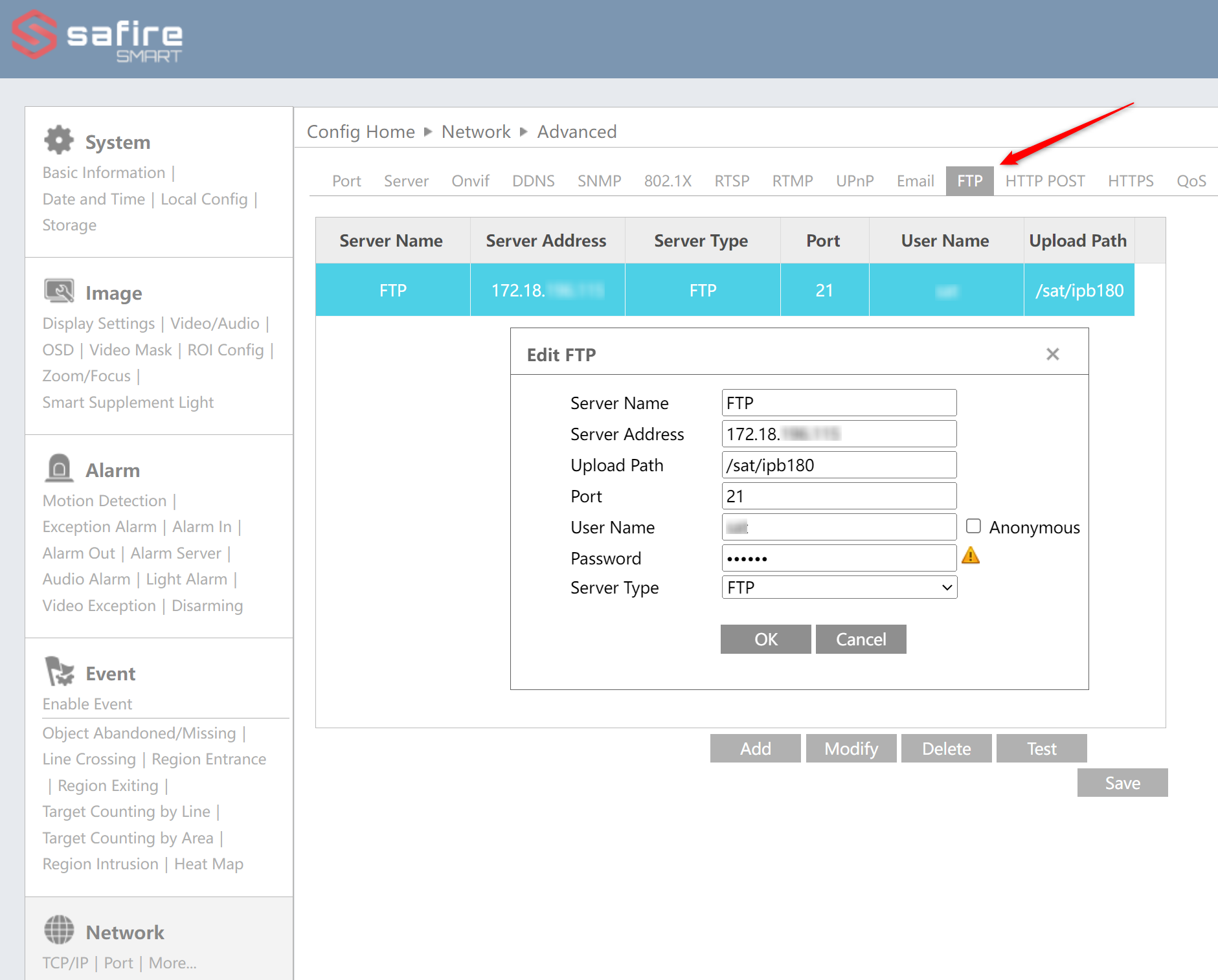 Configuración FTP en cámaras Safire Smart – Visiotech