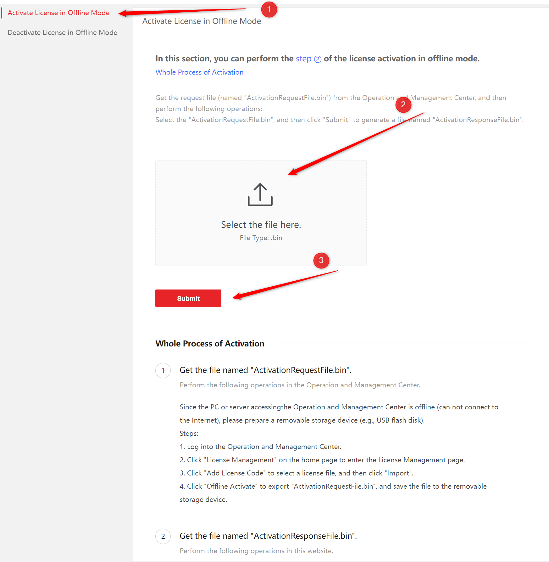 Activar y desactivar licencia Offline de Hik Central – Visiotech