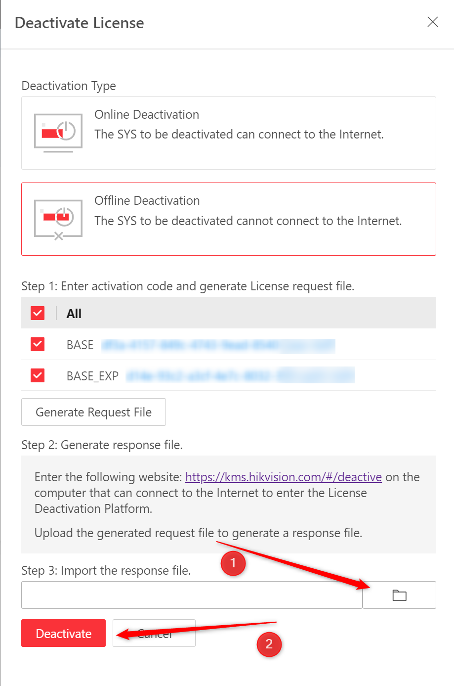 Activar y desactivar licencia Offline de Hik Central – Visiotech