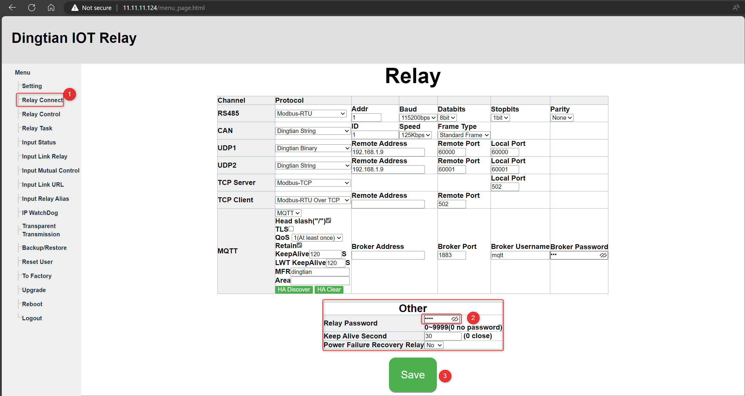 Using the DT-R008 webrelay in a Akuvox Linux monitor AK-S562 – Visiotech