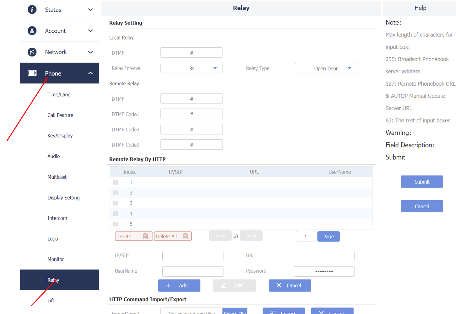 Activating the door opening relay without having to pick up the call ...