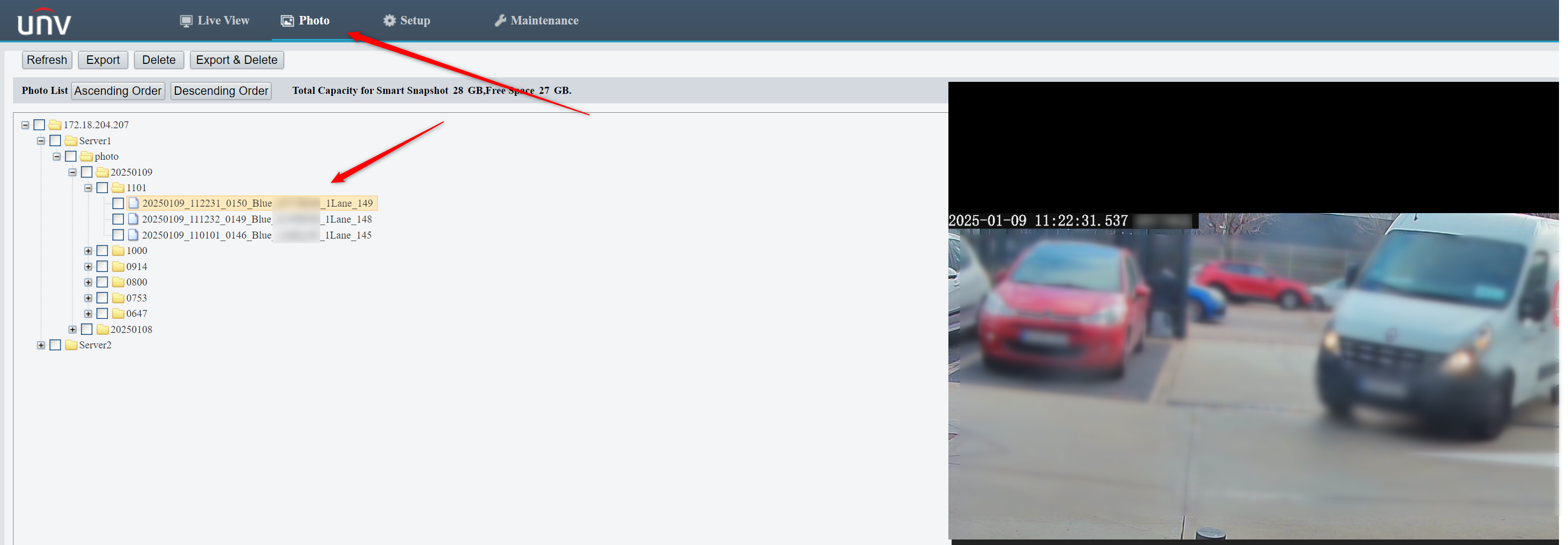 Configuración cámara LPR de Uniview – Visiotech