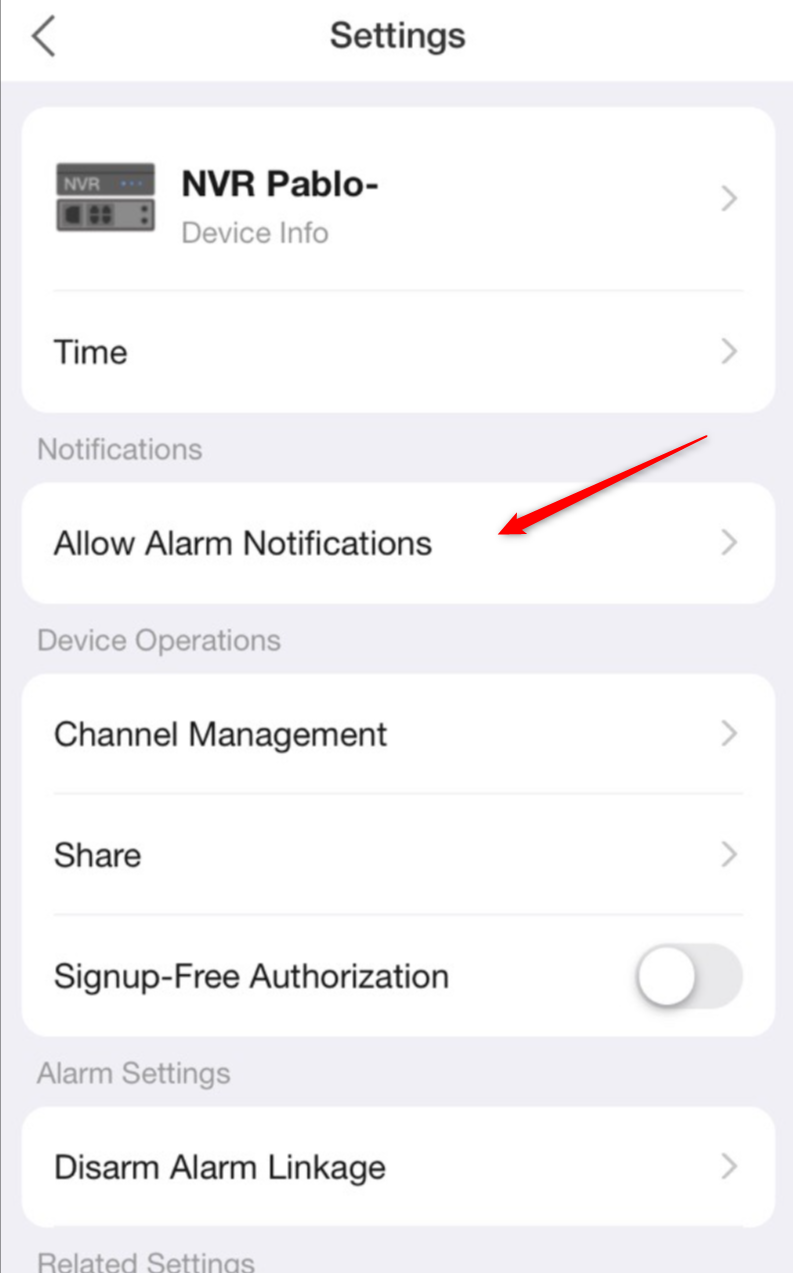 No aparece la captura en el push del evento en UNV Link de Uniview – Visiotech