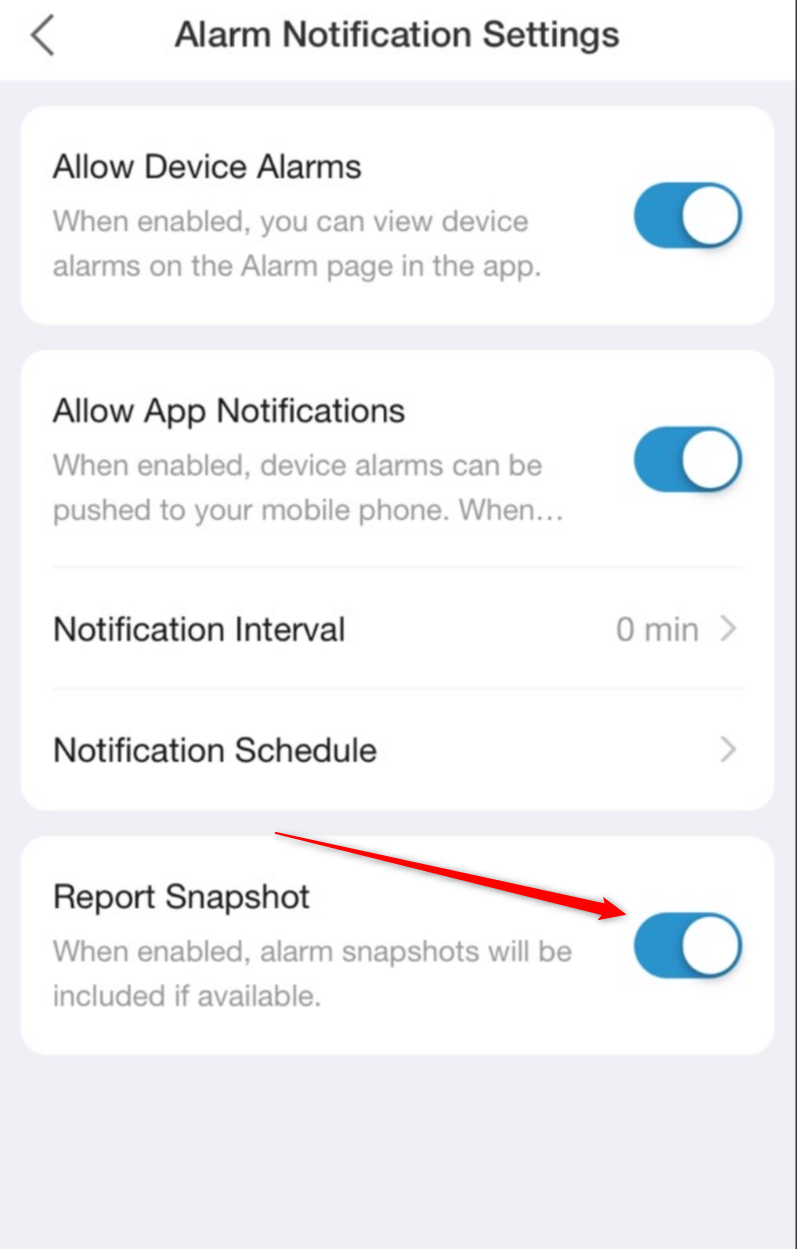 Im Push des Ereignisses auf UNV Link von Uniview erscheint kein Screenshot – Visiotech