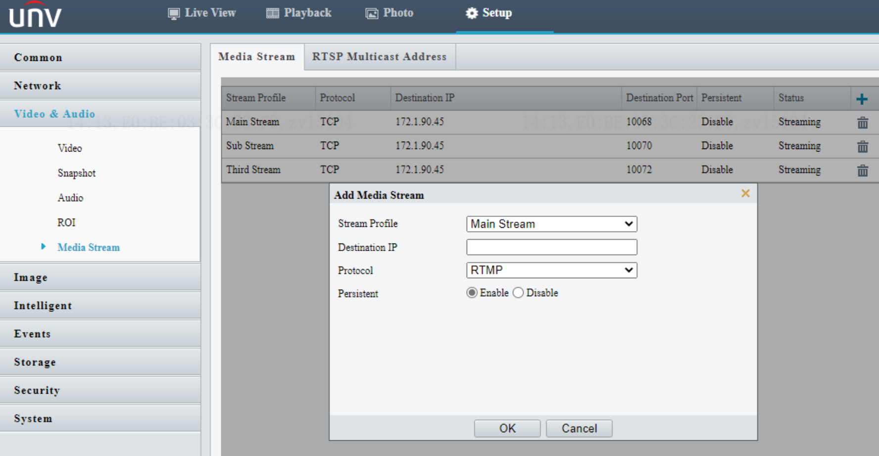 Cómo obtener un flujo RTMP de las cámaras Uniview – Visiotech