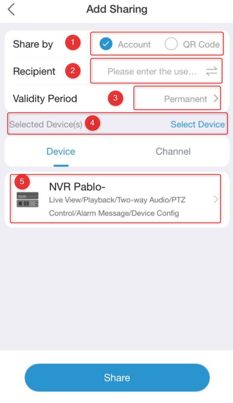 Sharing Uniview devices to other users via P2P – Visiotech