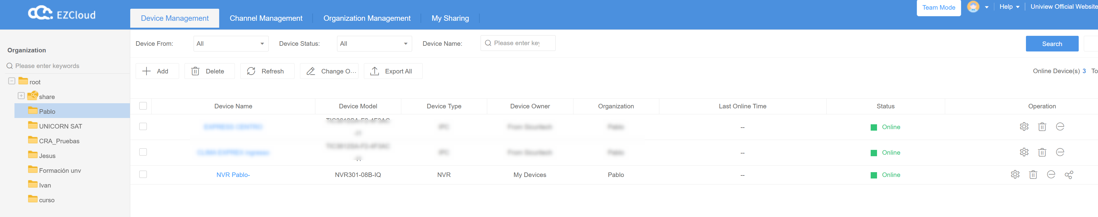 Sharing Uniview devices to other users via P2P – Visiotech