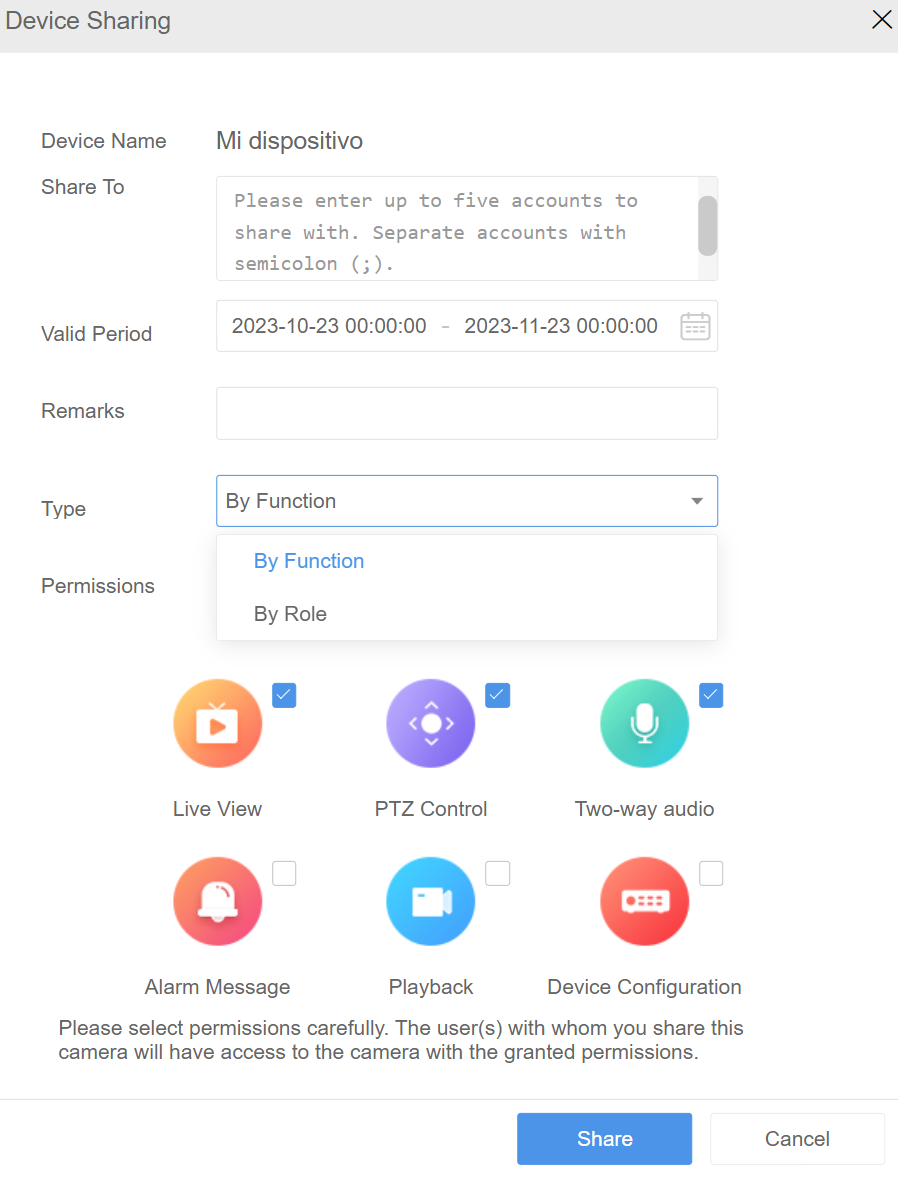 Sharing Uniview devices to other users via P2P – Visiotech