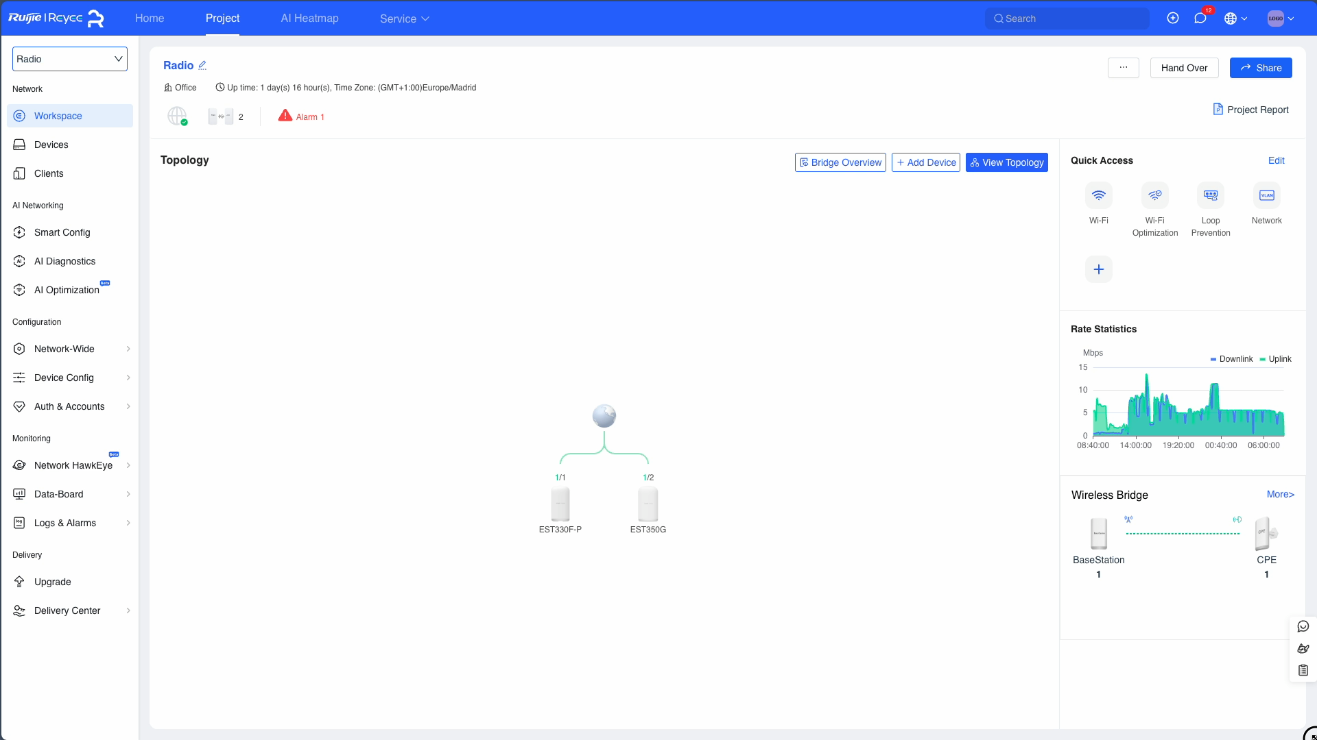 Een lokale SSID toevoegen met internettoegang met de nieuwe Reyee EST ...