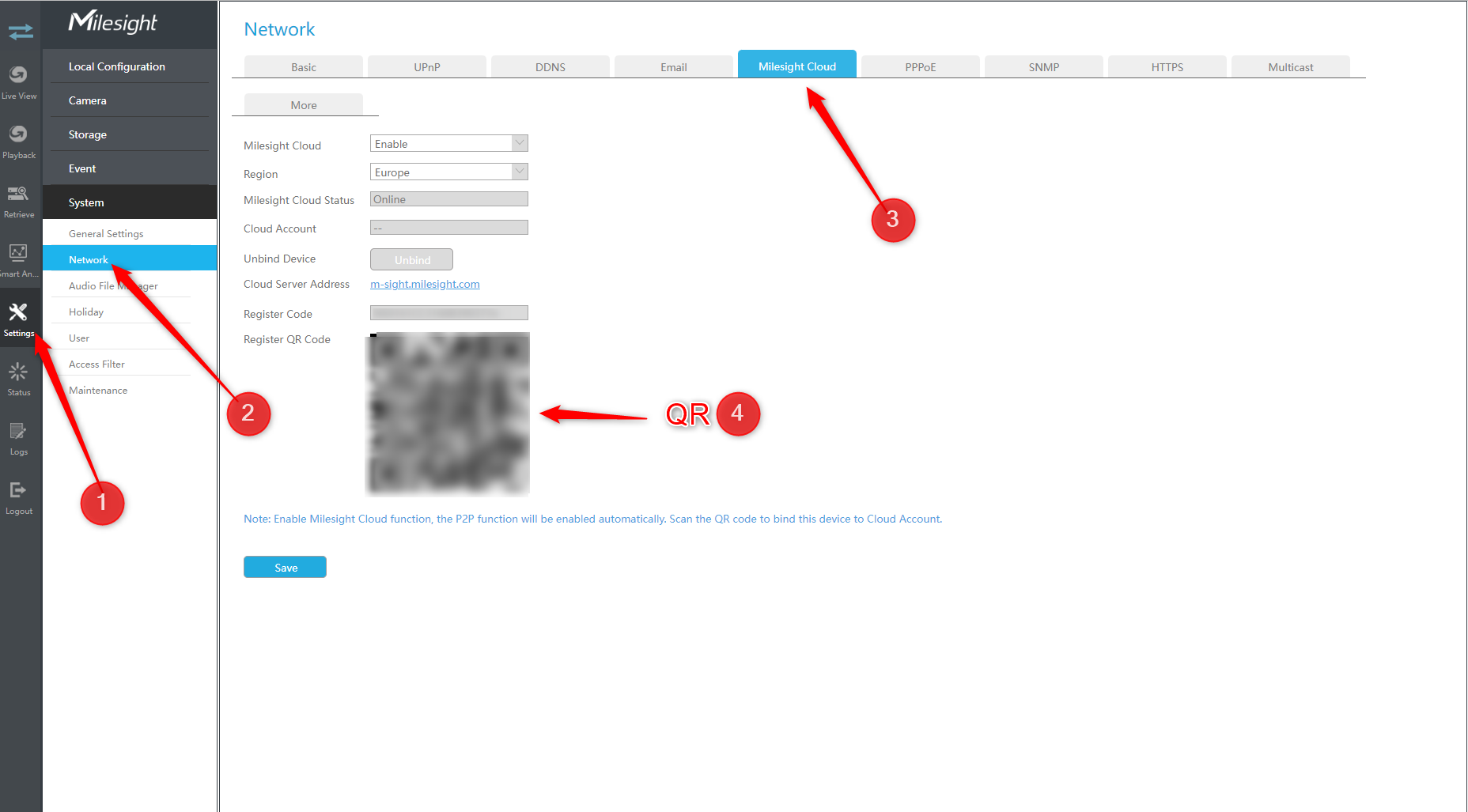 Notificações P2P com gravador e câmara LPR de Milesight – Visiotech