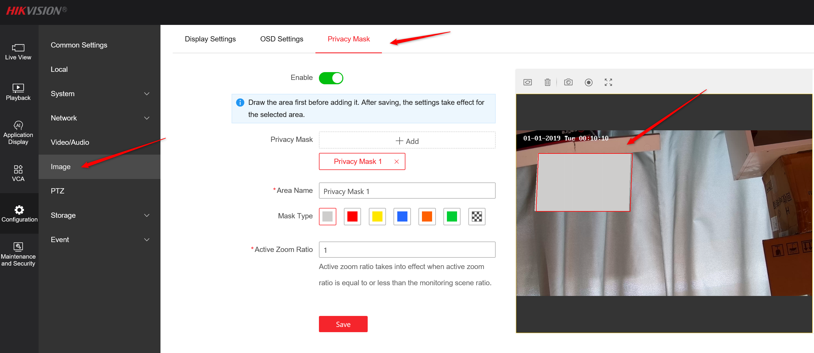 Privacy mask on Hikvision cameras – Visiotech