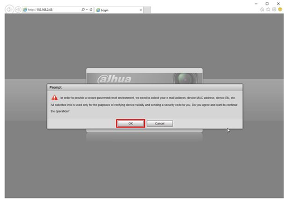 RESET of IP Cameras Dahua and X-Security – Visiotech