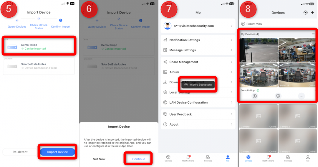 Safire Smart – Apparaten importeren naar de Safire Smart Max App ...