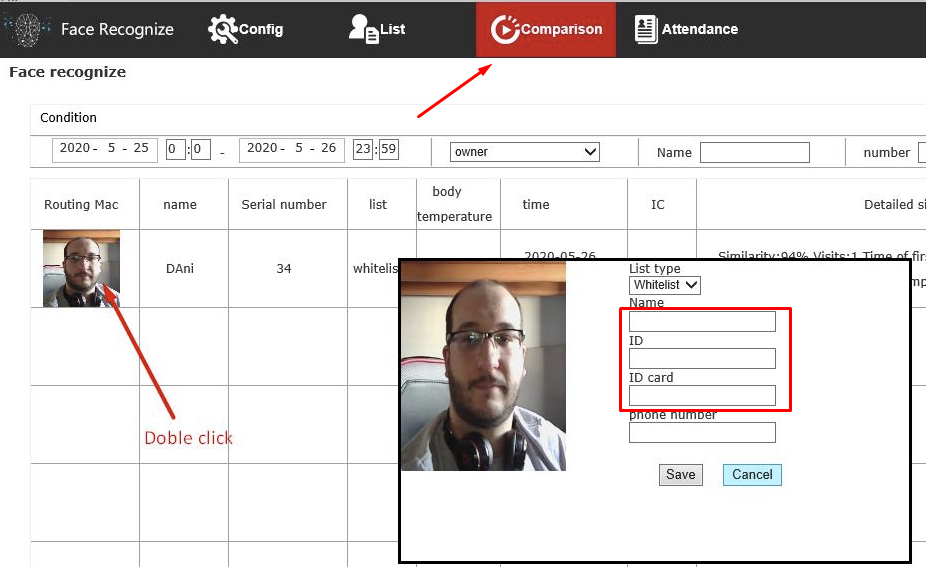 Adding users in FACE-TEMP – Visiotech