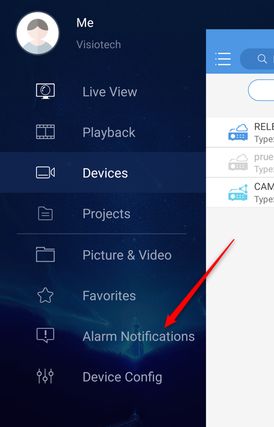 Notificaciones push en aplicación EzView Uniview – Visiotech