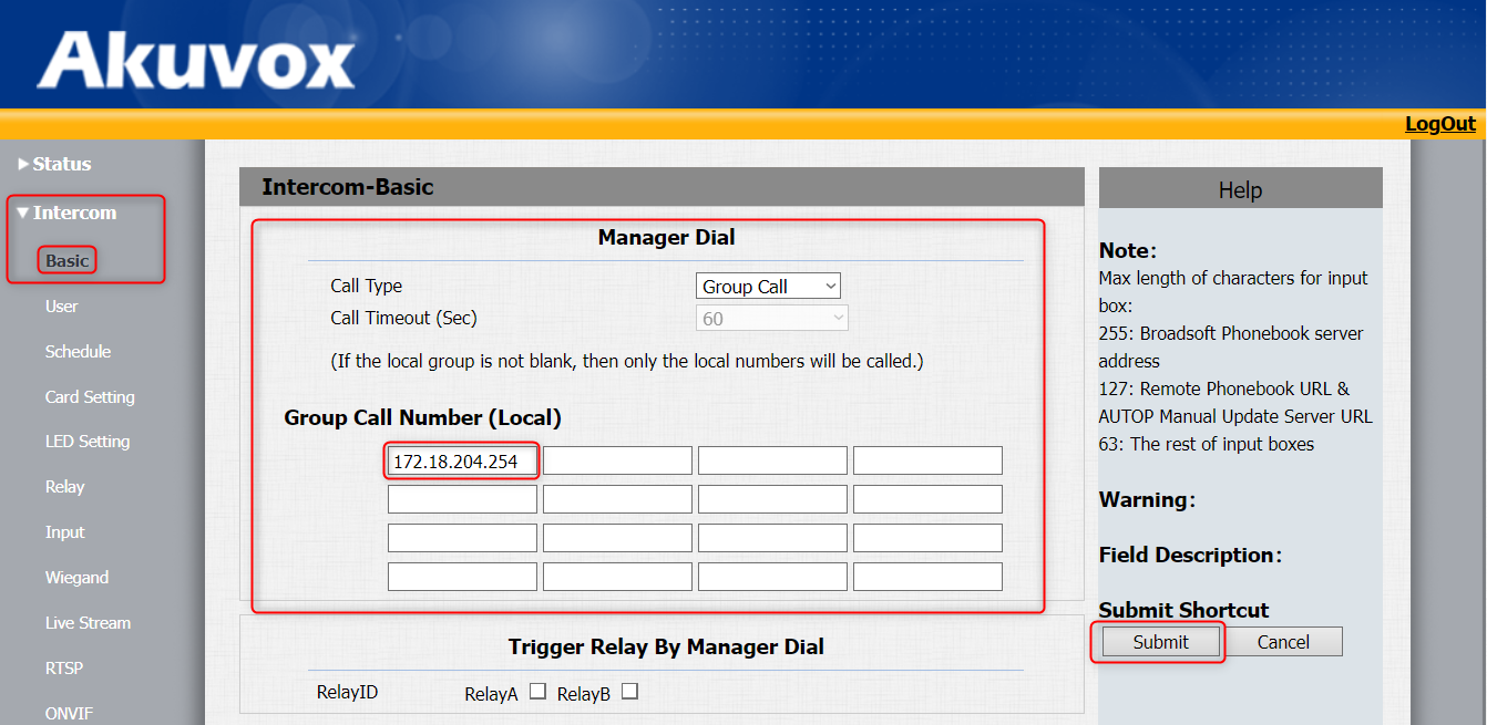 Akuvox - E03 - Setup the outdoor video intercom – Visiotech