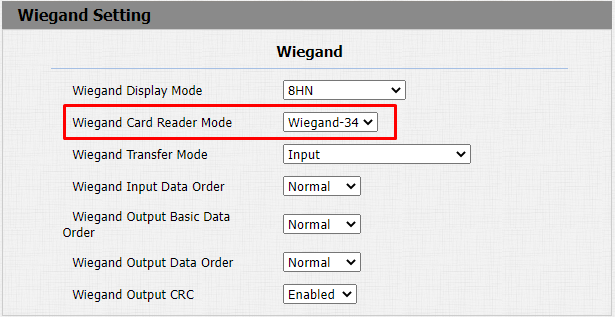 Configurar la conexión Wiegand – Visiotech