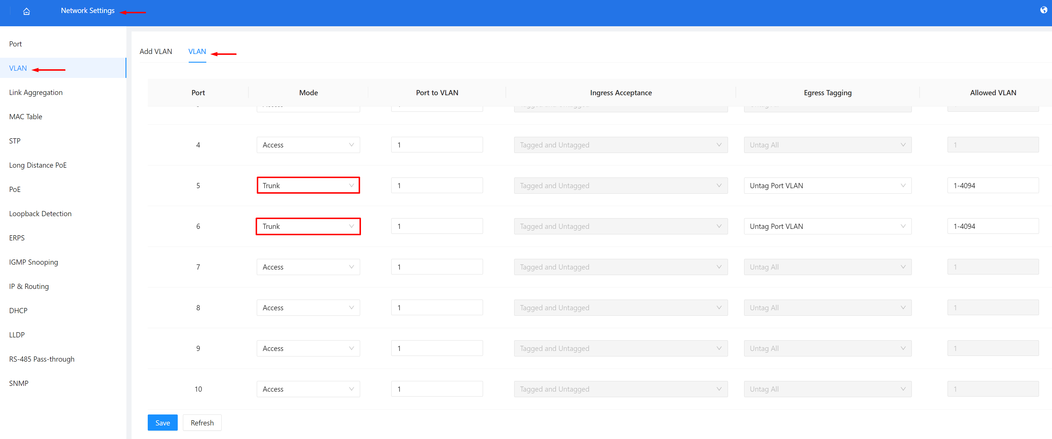 Configuración en Anillo con ERPS - Switches X-Security – Visiotech