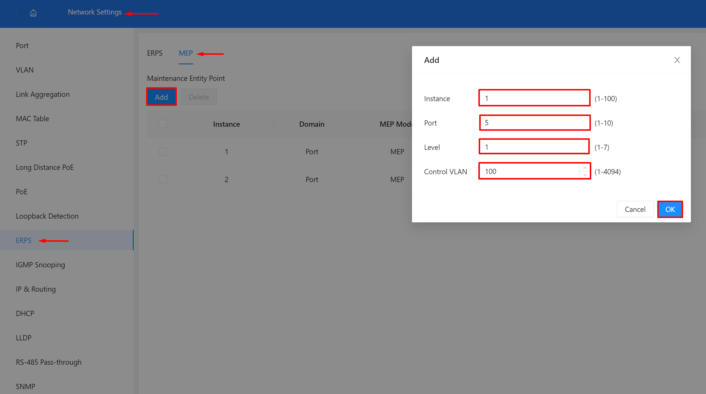 Configuración en Anillo con ERPS - Switches X-Security – Visiotech