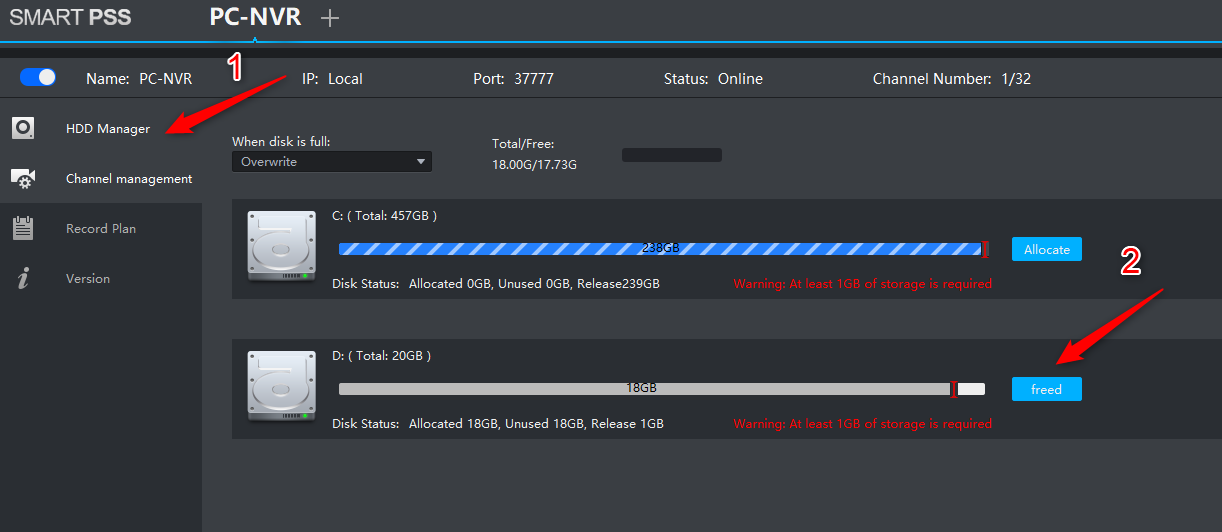Configuración del PC-NVR en Smart-PSS – Visiotech
