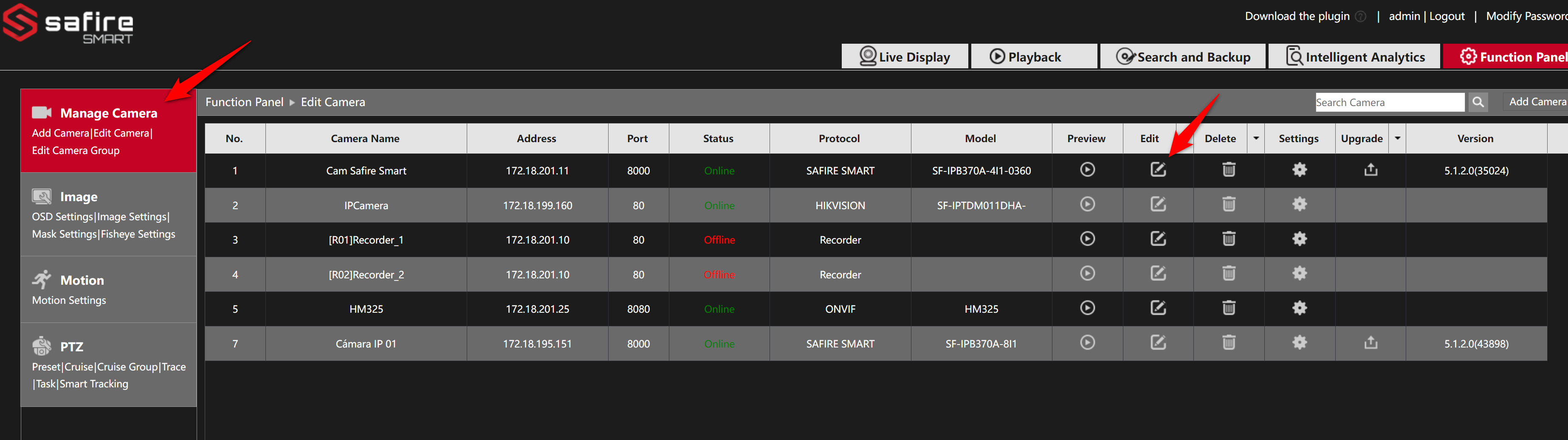 Safire Smart - Adding cameras – Visiotech