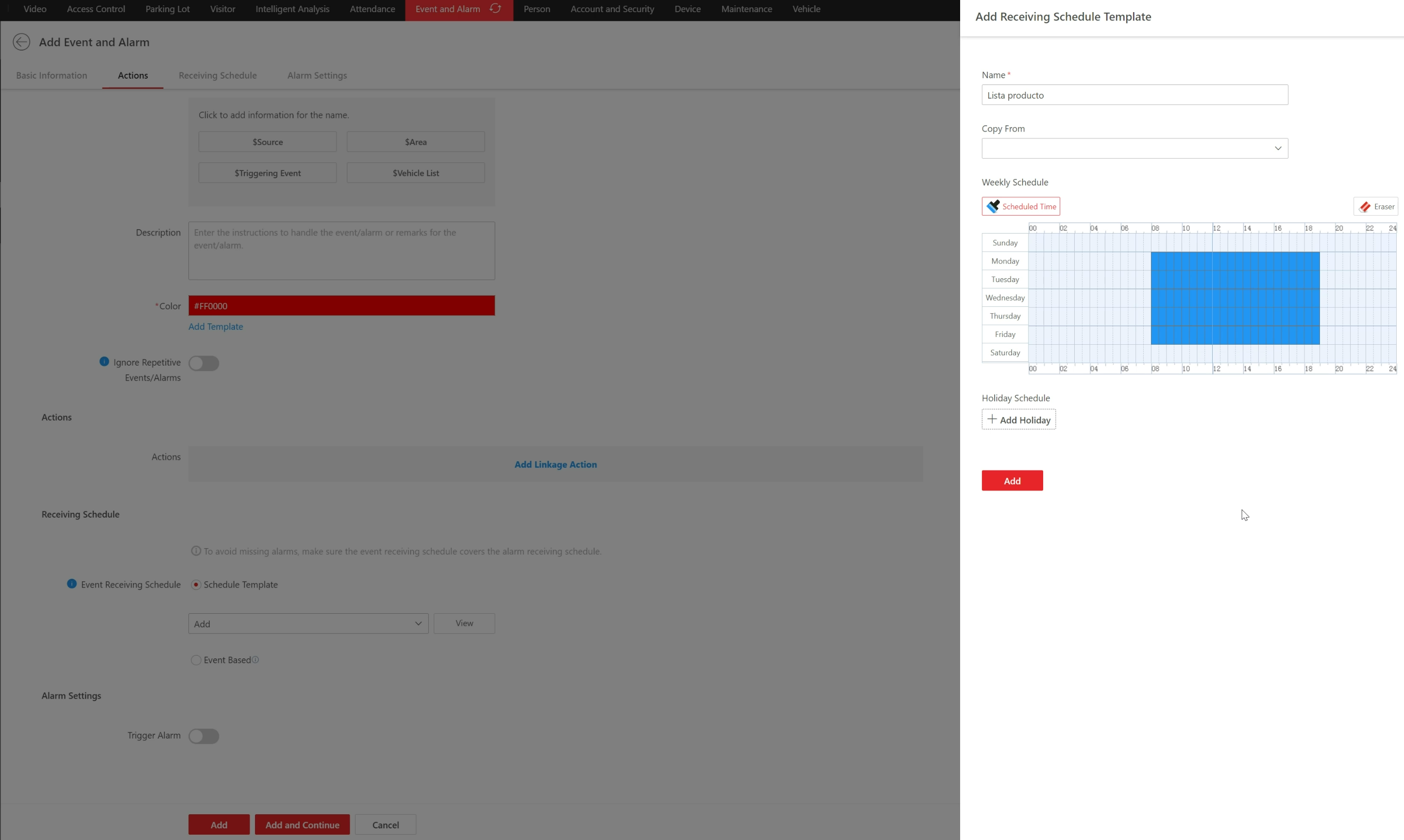 Configuración de matrículas en software Hik Central de Hikvision ...